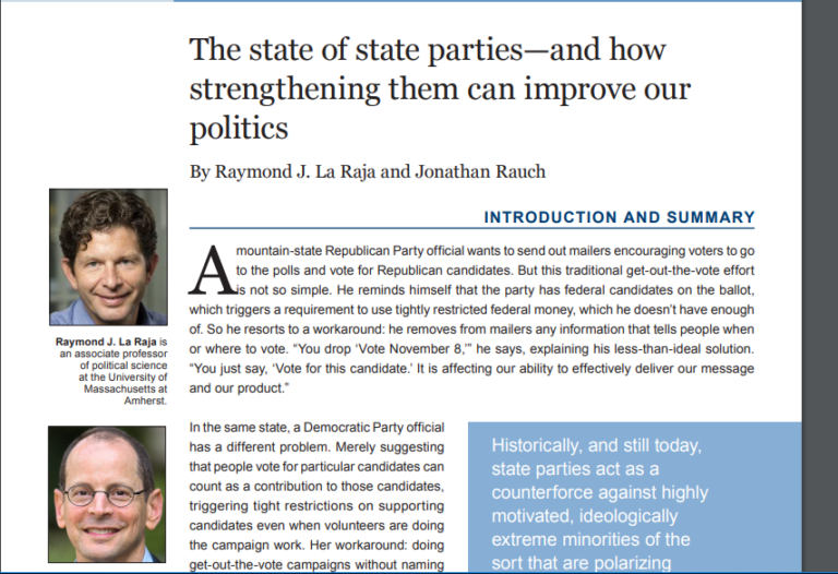 How Strengthening them Can Improve our Politics | IFS