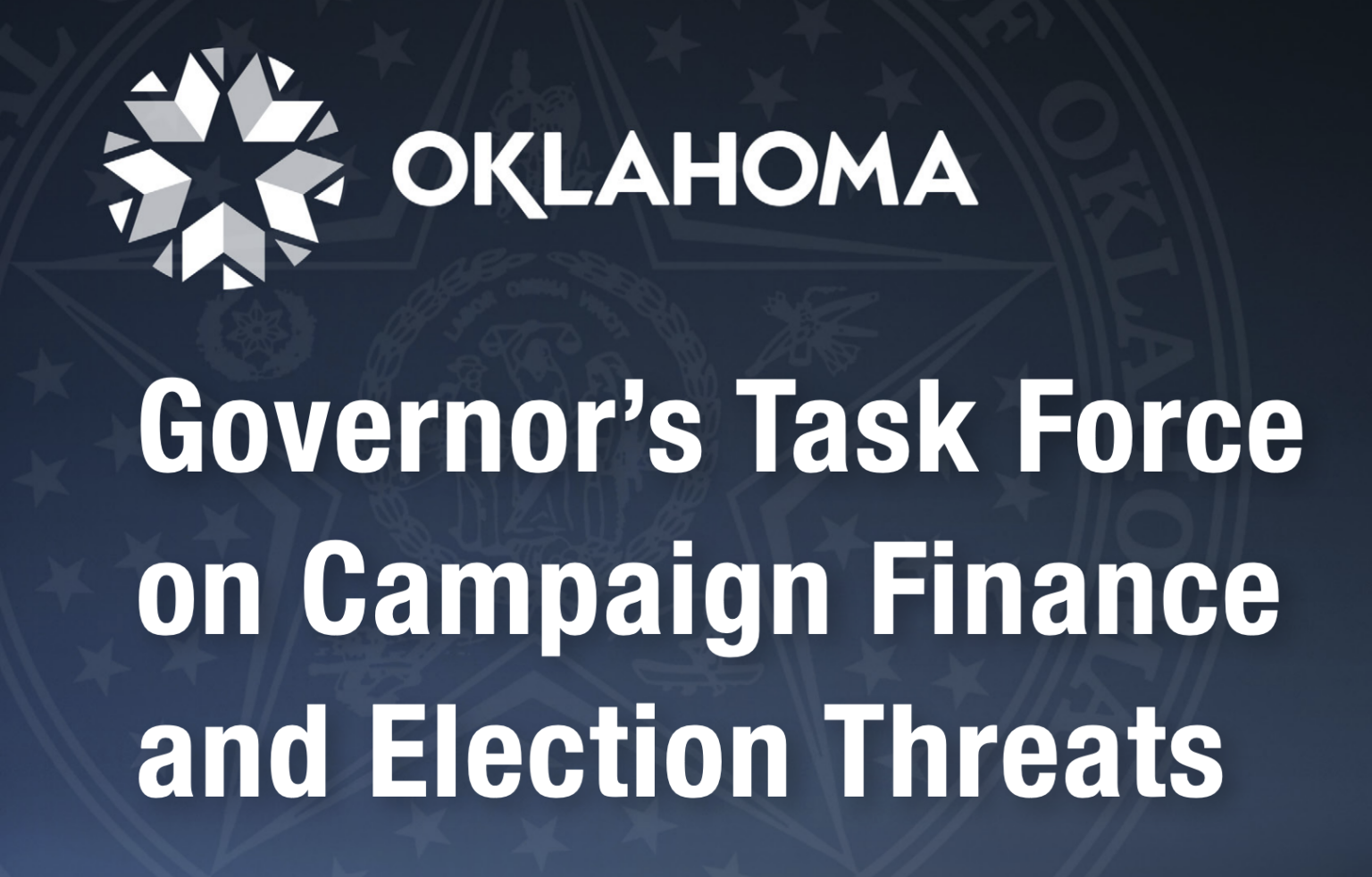 Oklahoma Governor's Task Force on Campaign Finance and Election Threats ...